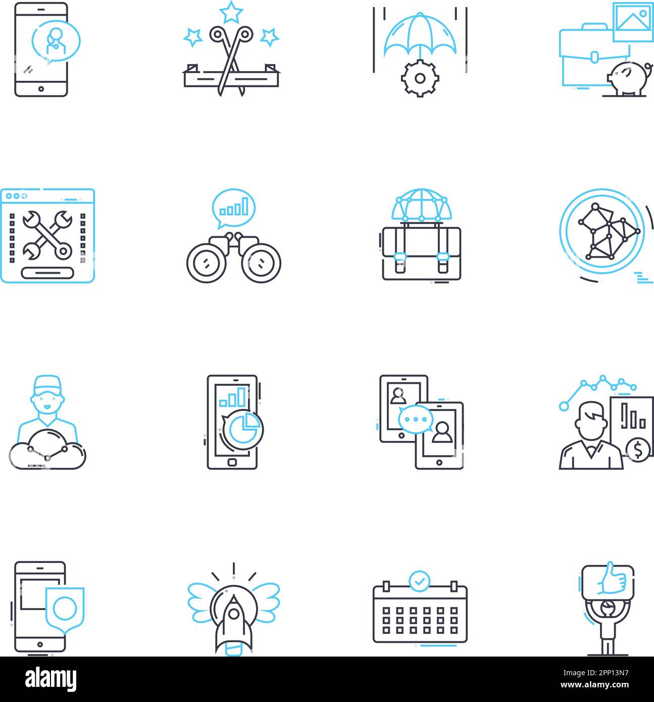 Content analysis linear icons set. Analysis, Content, Data, Text ... Content analysis linear icons set. Analysis, Content, Data, Text ...