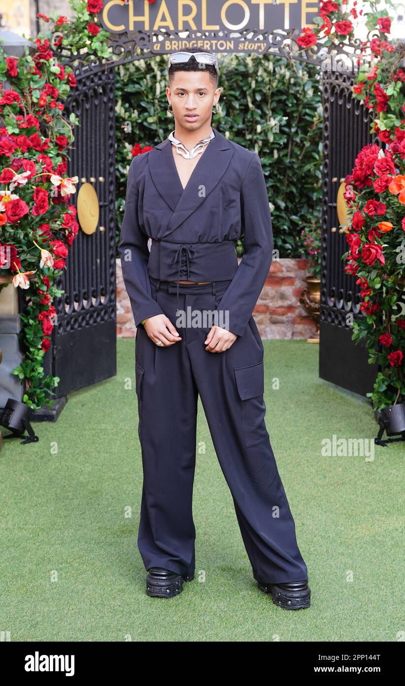 Tyreece in Heels attending a special screening for Queen Charlotte: A ...