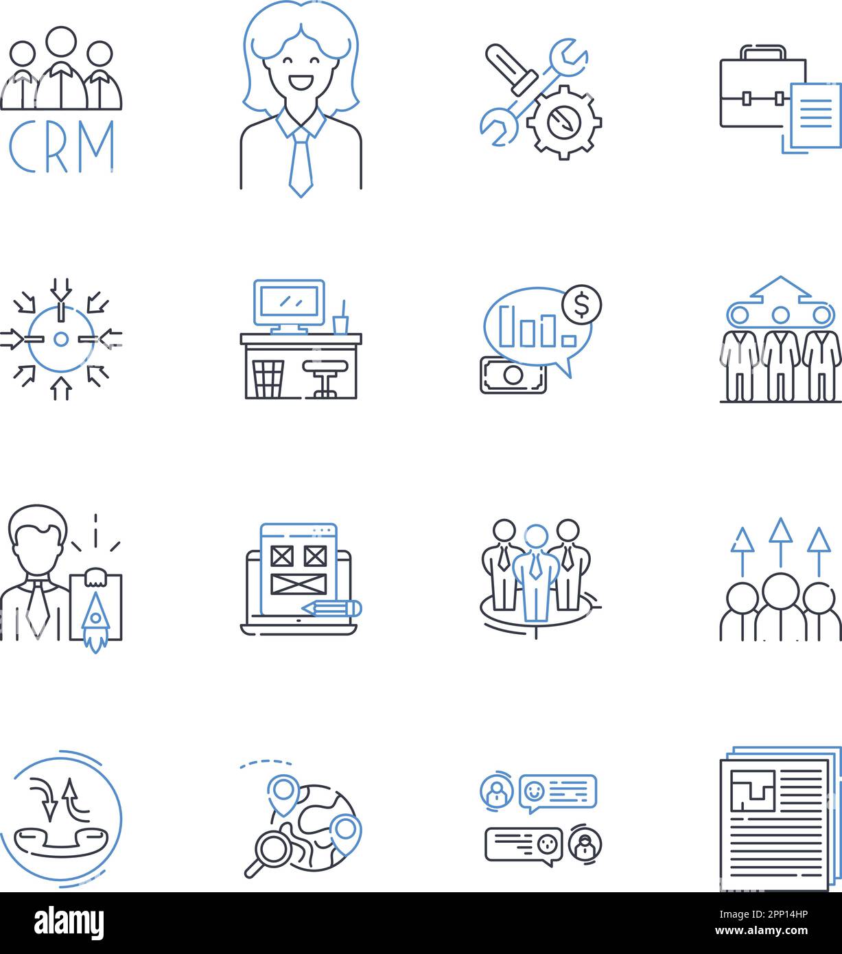 Group participation line icons collection. Collaboration, Teamwork ... Group participation line icons collection. Collaboration, Teamwork ...