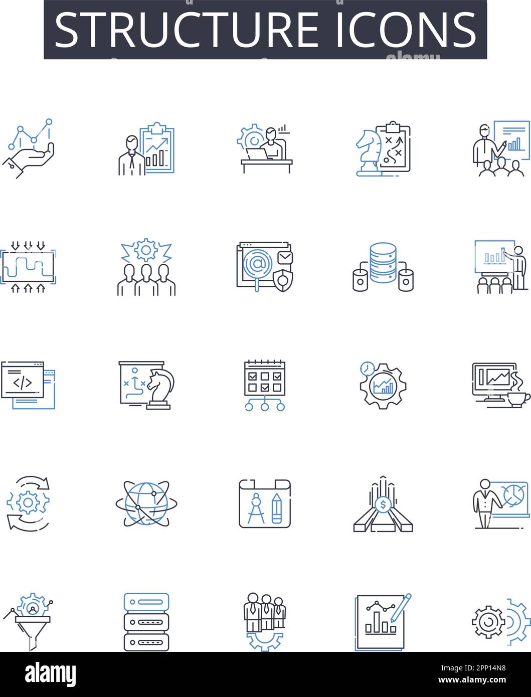 Structure icons line icons collection. Design Elements, Navigation ... Structure icons line icons collection. Design Elements, Navigation ...