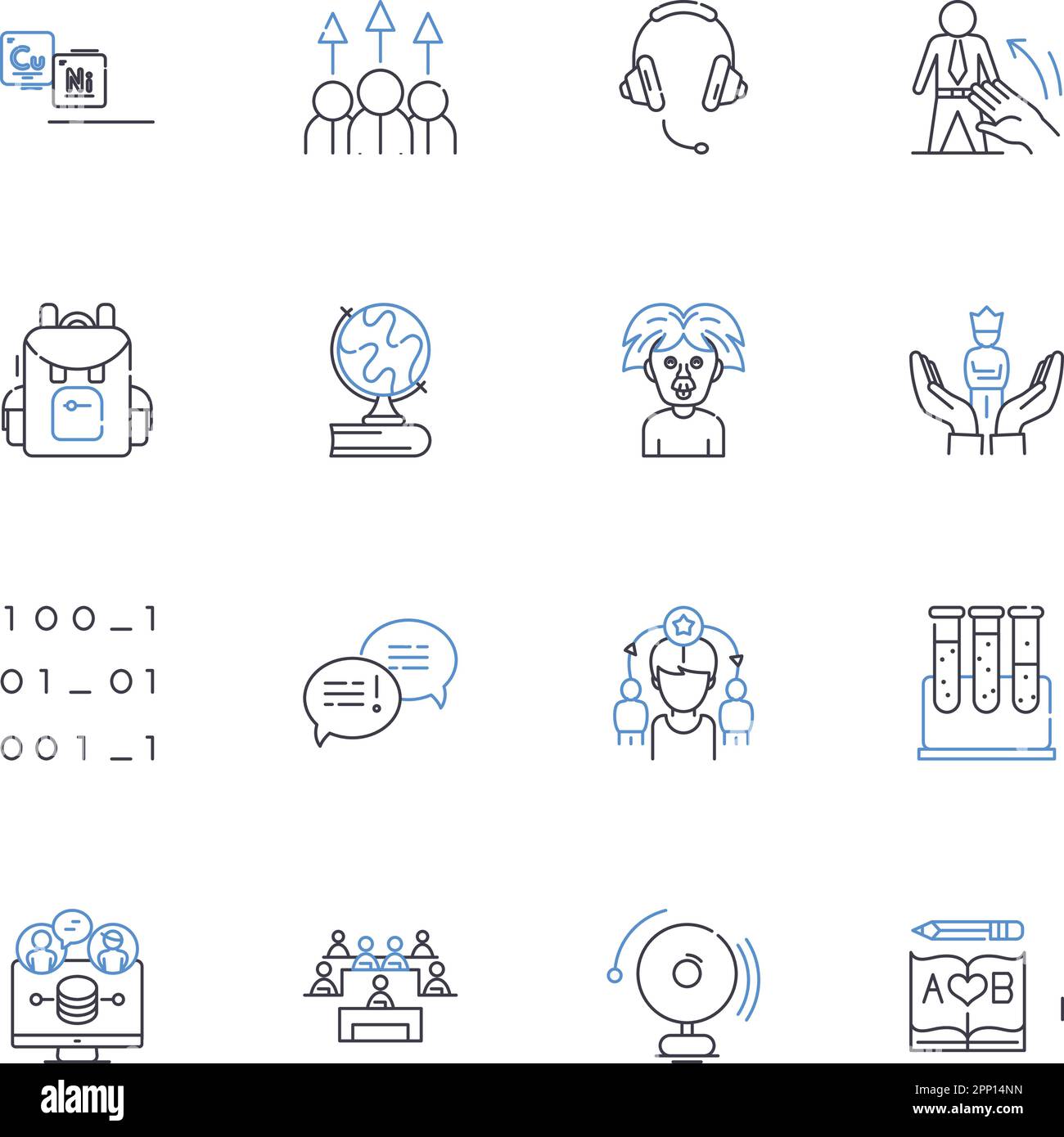 Practitir training line icons collection. Mastery, Expertise ...