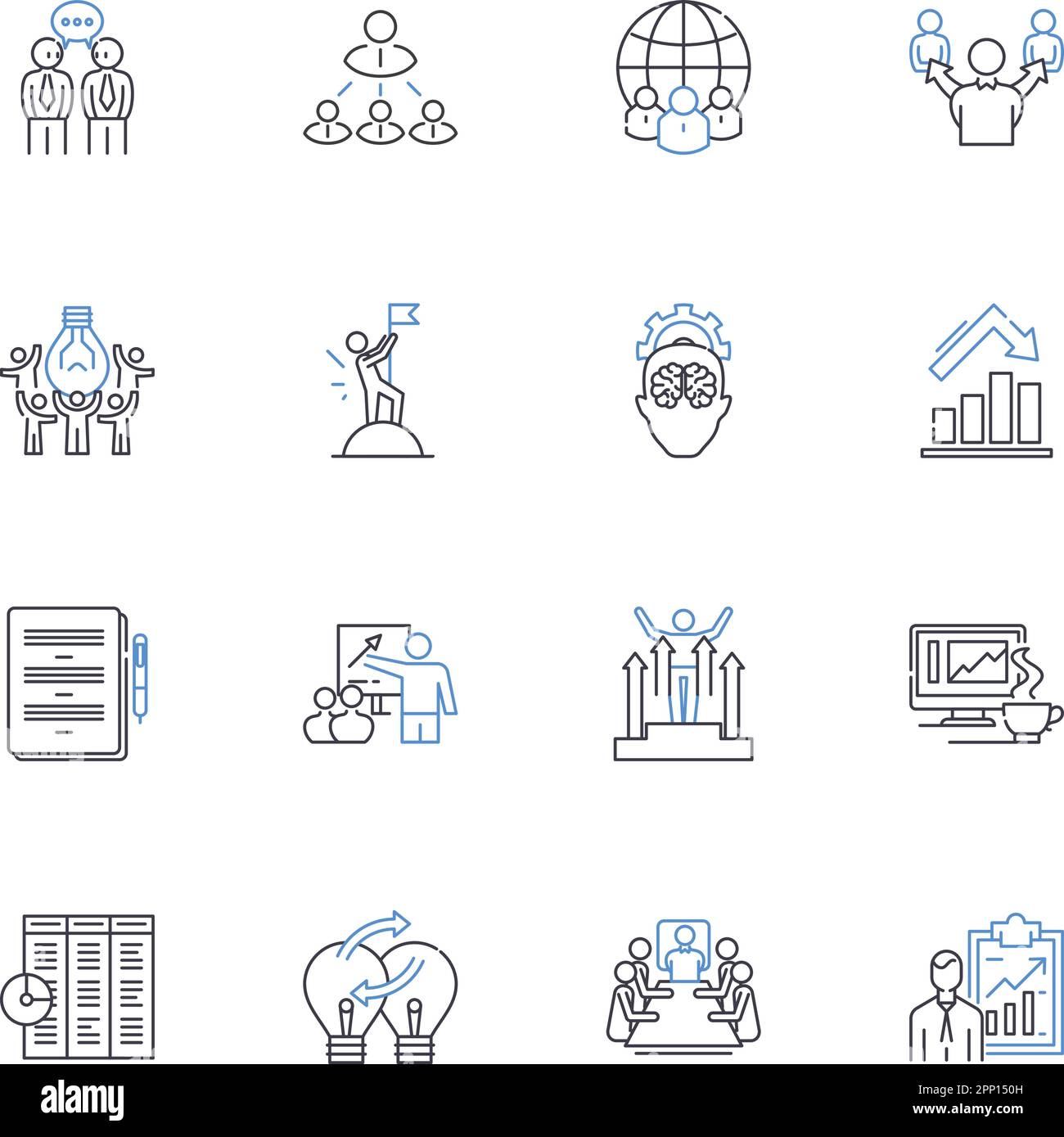 Human resources line icons collection. Recruitment, Talent, Onboarding ...