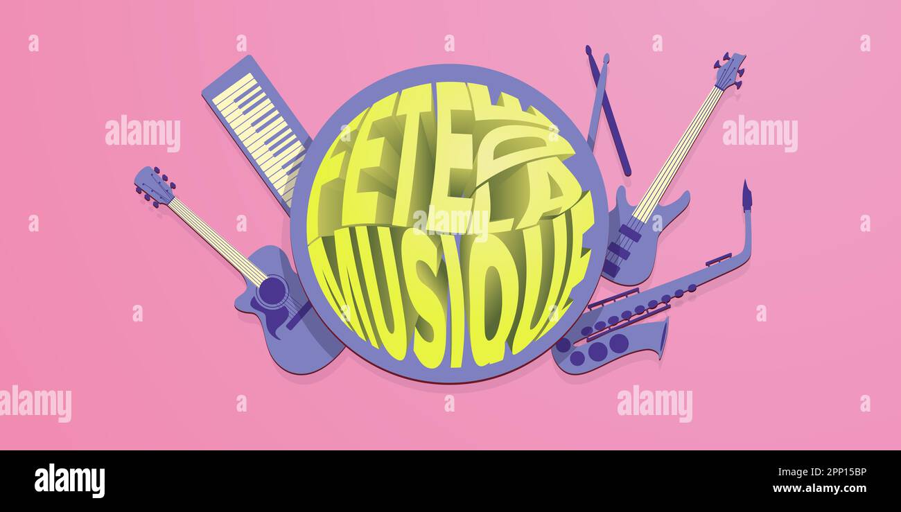 Fete de la musique logo hi-res stock photography and images - Alamy