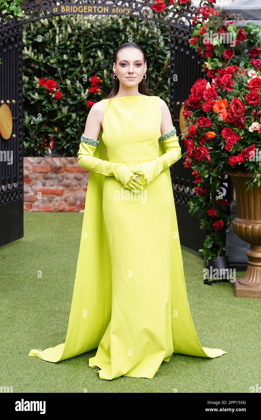 Andreea Cristea attending a special screening for Queen Charlotte: A ...