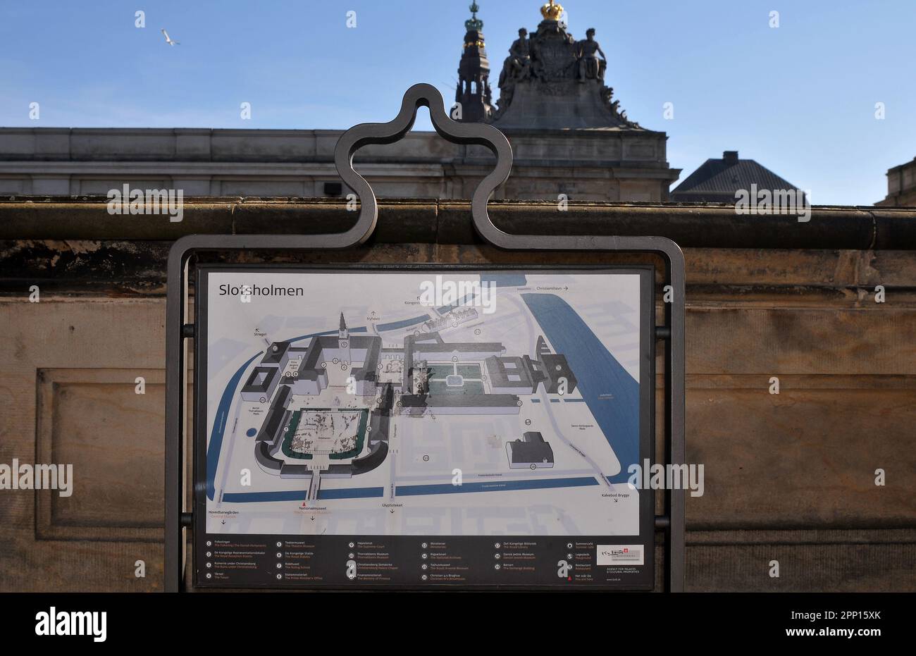 Copenhagen /Denmark/21 April 2023/ Vew of christiasnborg castle and ...