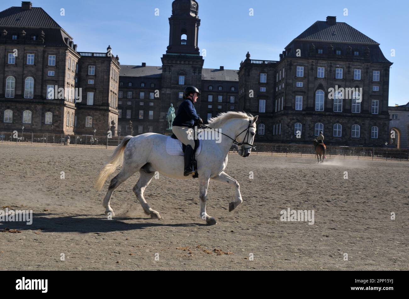Copenhagen /Denmark/21 April 2023/ Vew of christiasnborg castle and ...