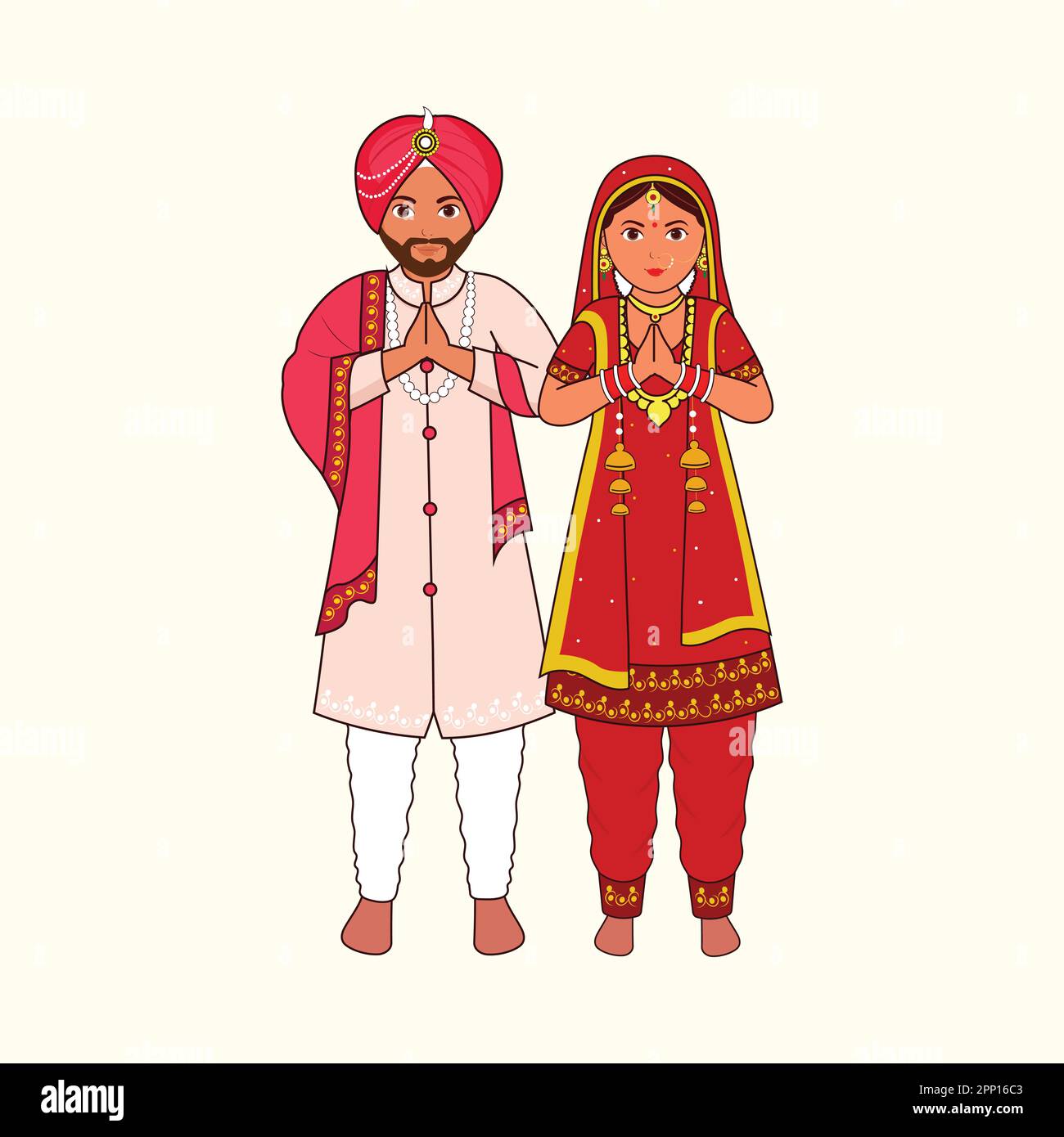 Punjabi Sikh Wedding Couple Punjabi Sikh Wedding Couple