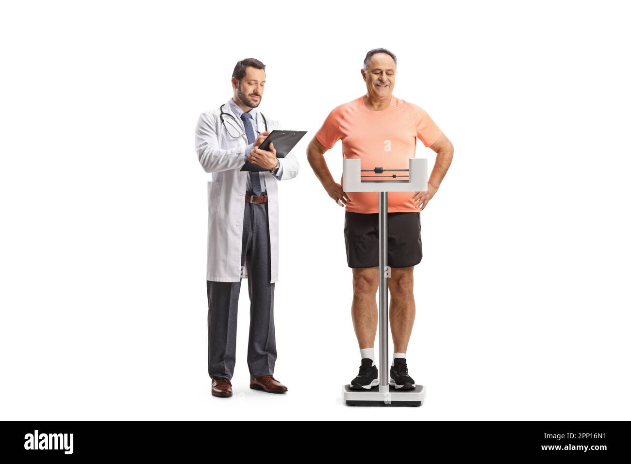 Person patient scale weighing hi-res stock photography and images - Alamy