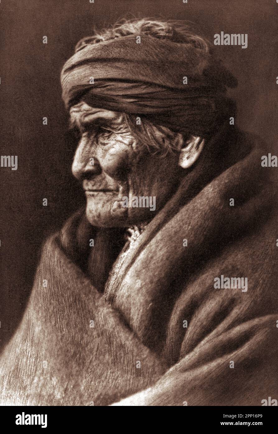 Portrait of the Apache leader and medicine man, Geronimo (1829-1909) by ...