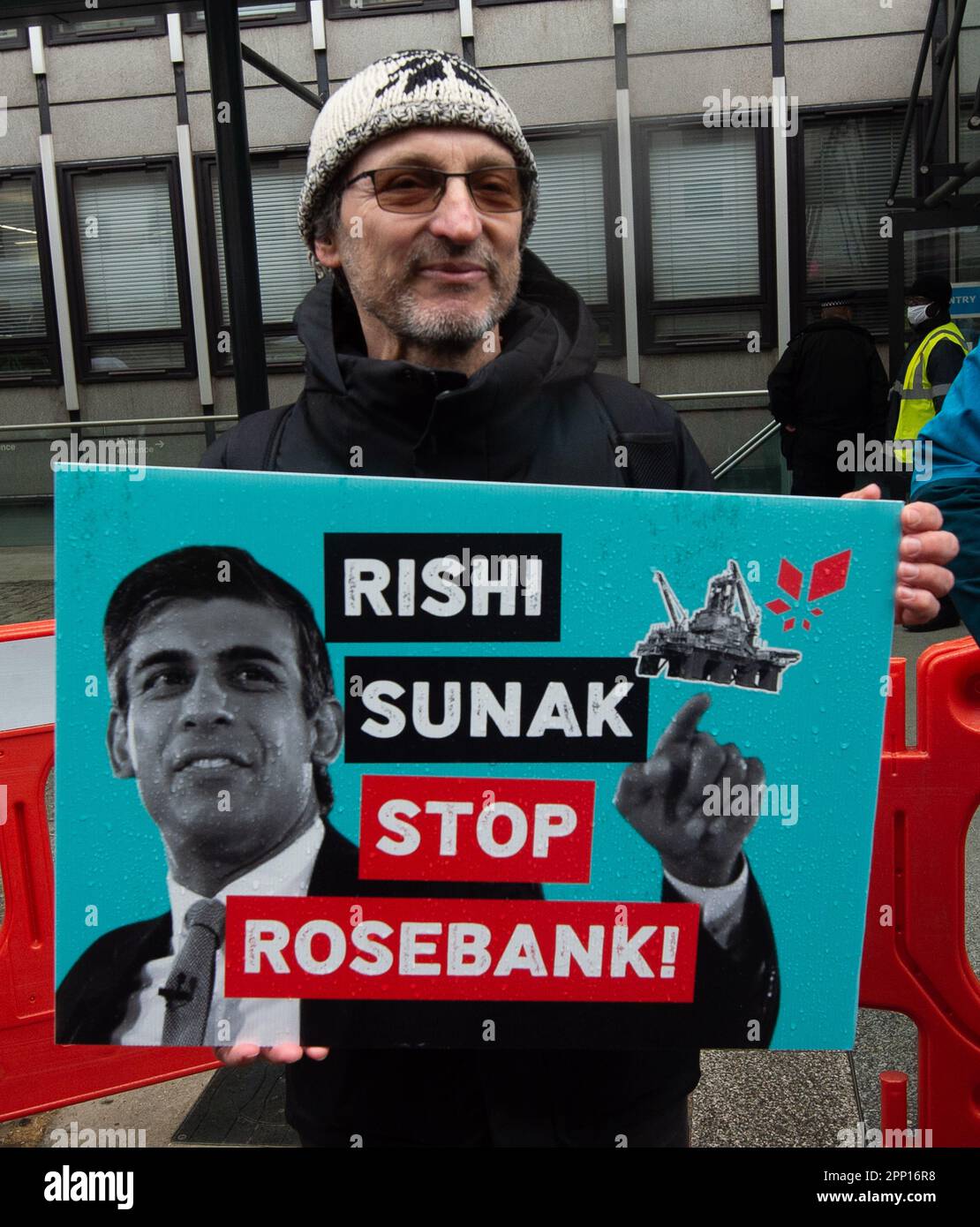 Westminster, London, UK. 21st April, 2023. XR rebels protesting outside ...