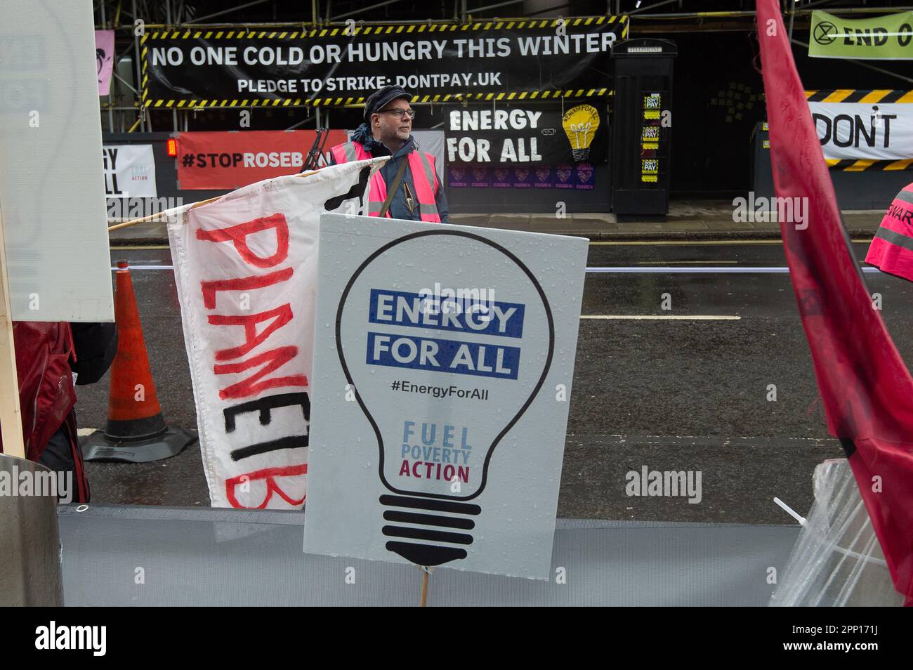 Westminster, London, UK. 21st April, 2023. XR rebels protesting outside ...