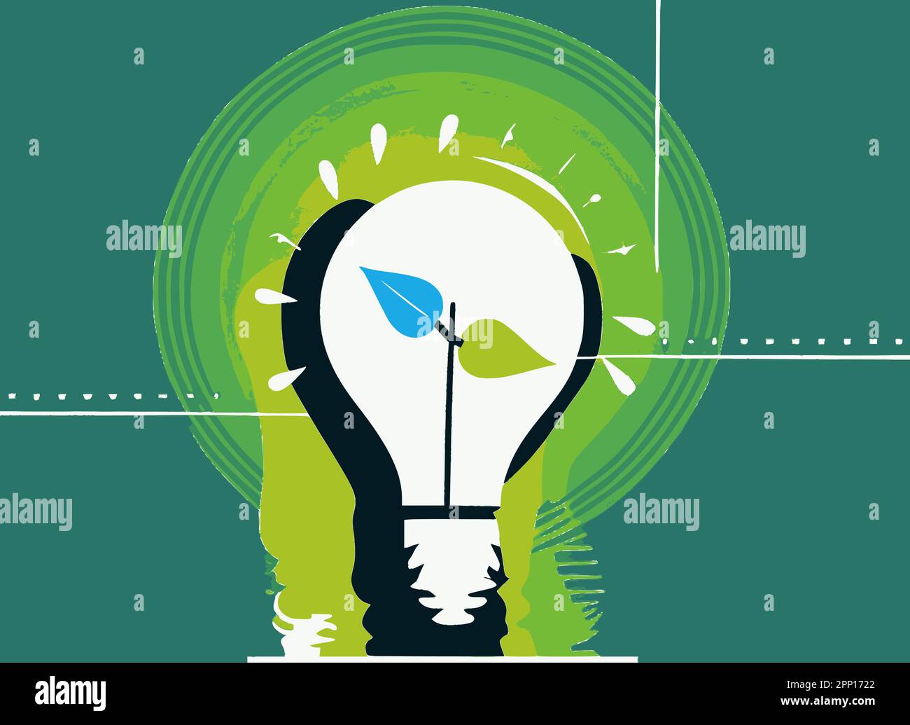 Renewable energy sources, clean energy vector image Stock Vector Image ...