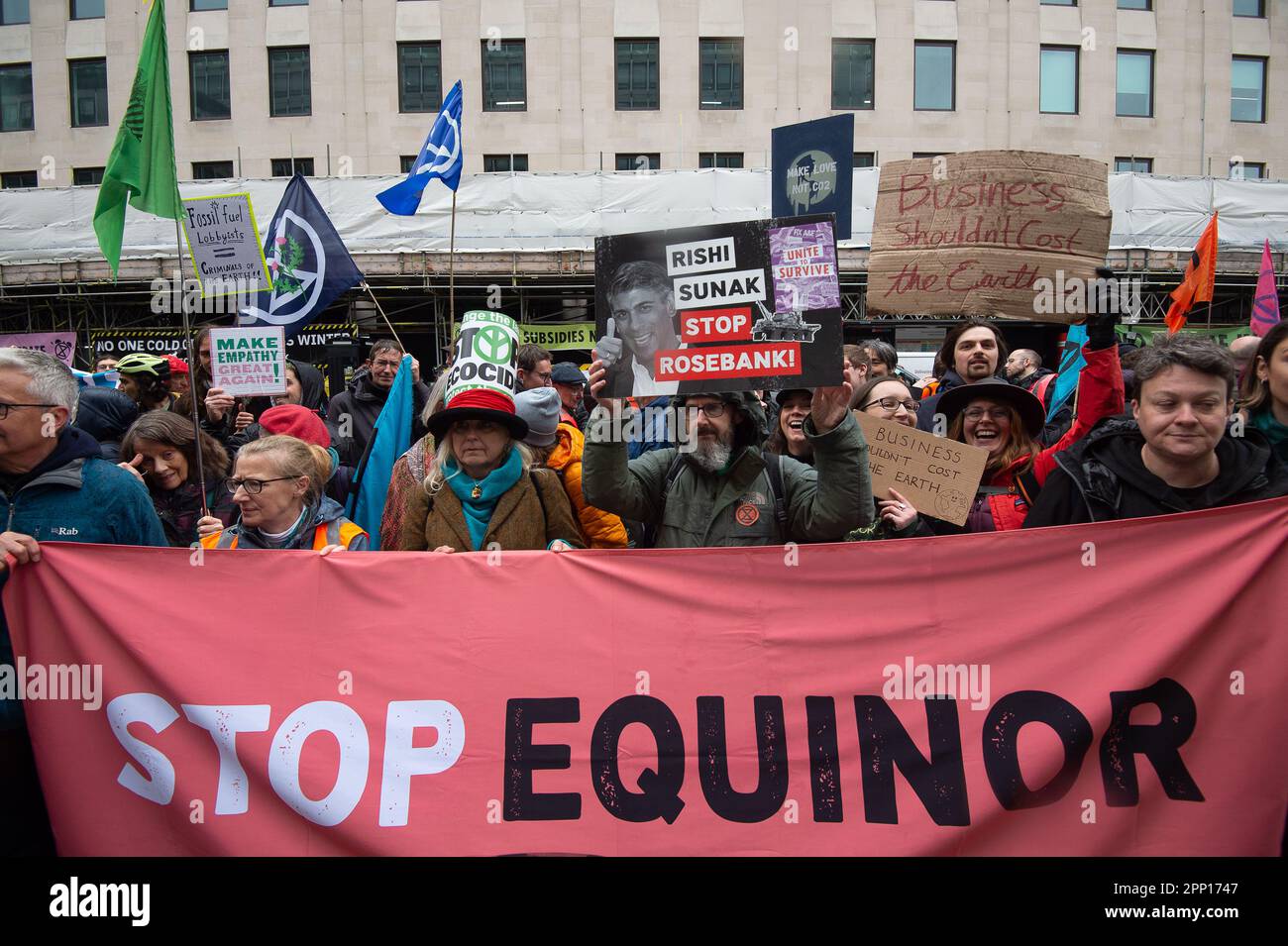 Westminster, London, UK. 21st April, 2023. XR rebels protesting outside ...