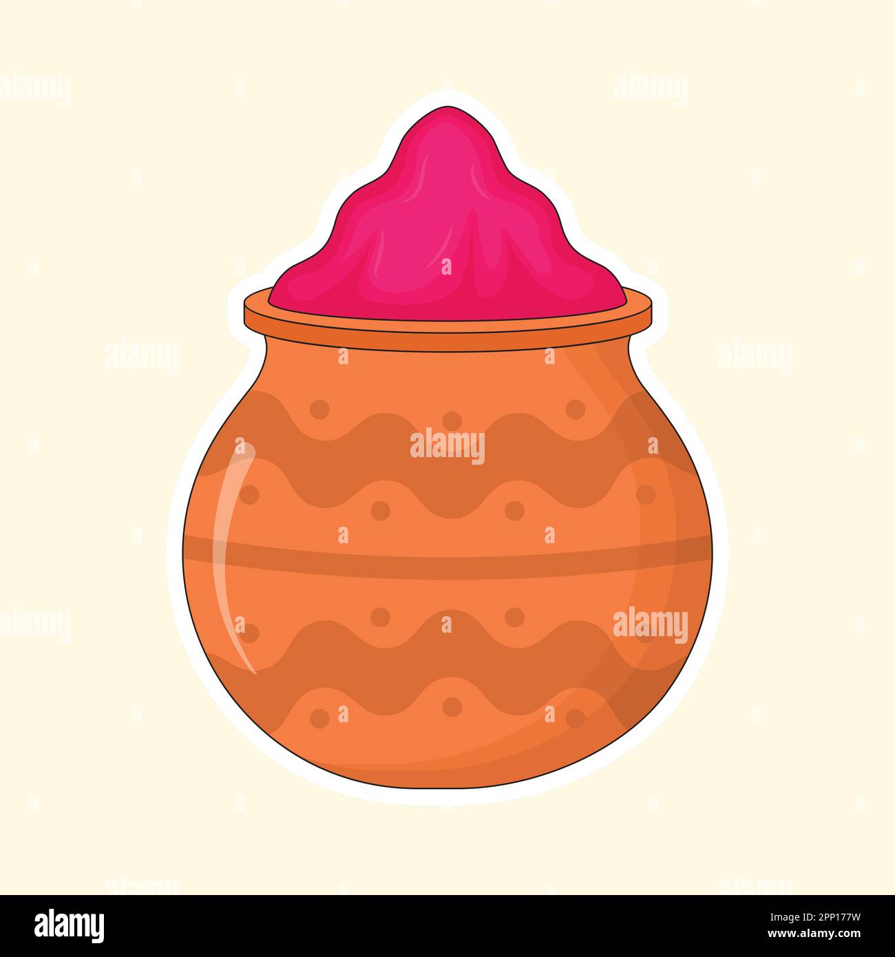 Pink paint pot Stock Vector Images - Alamy