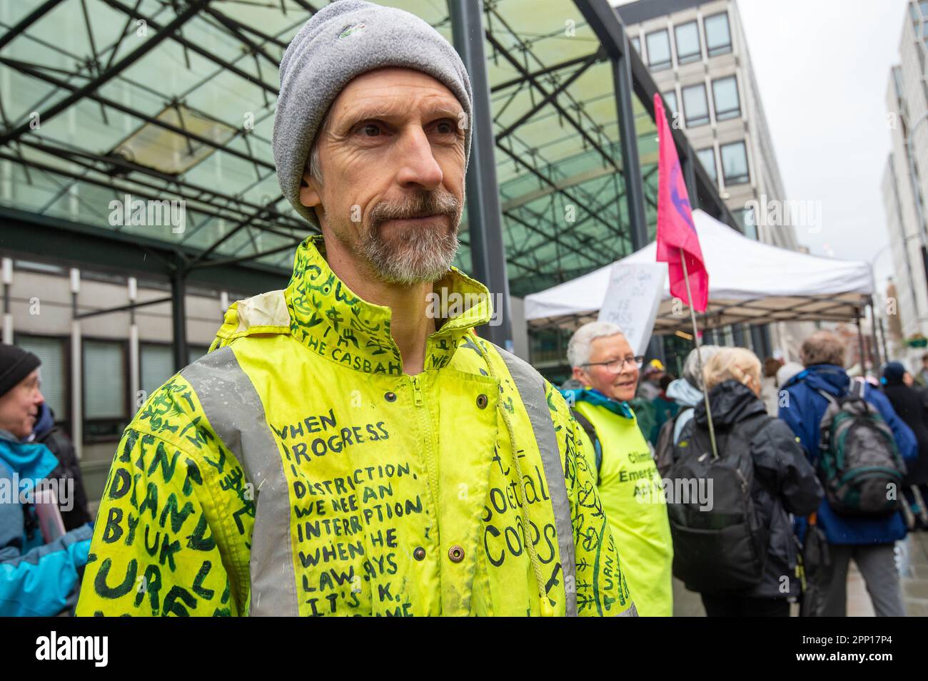 Dr Larch Maxey environmentalist and a Stop HS2 protester who was one of ...