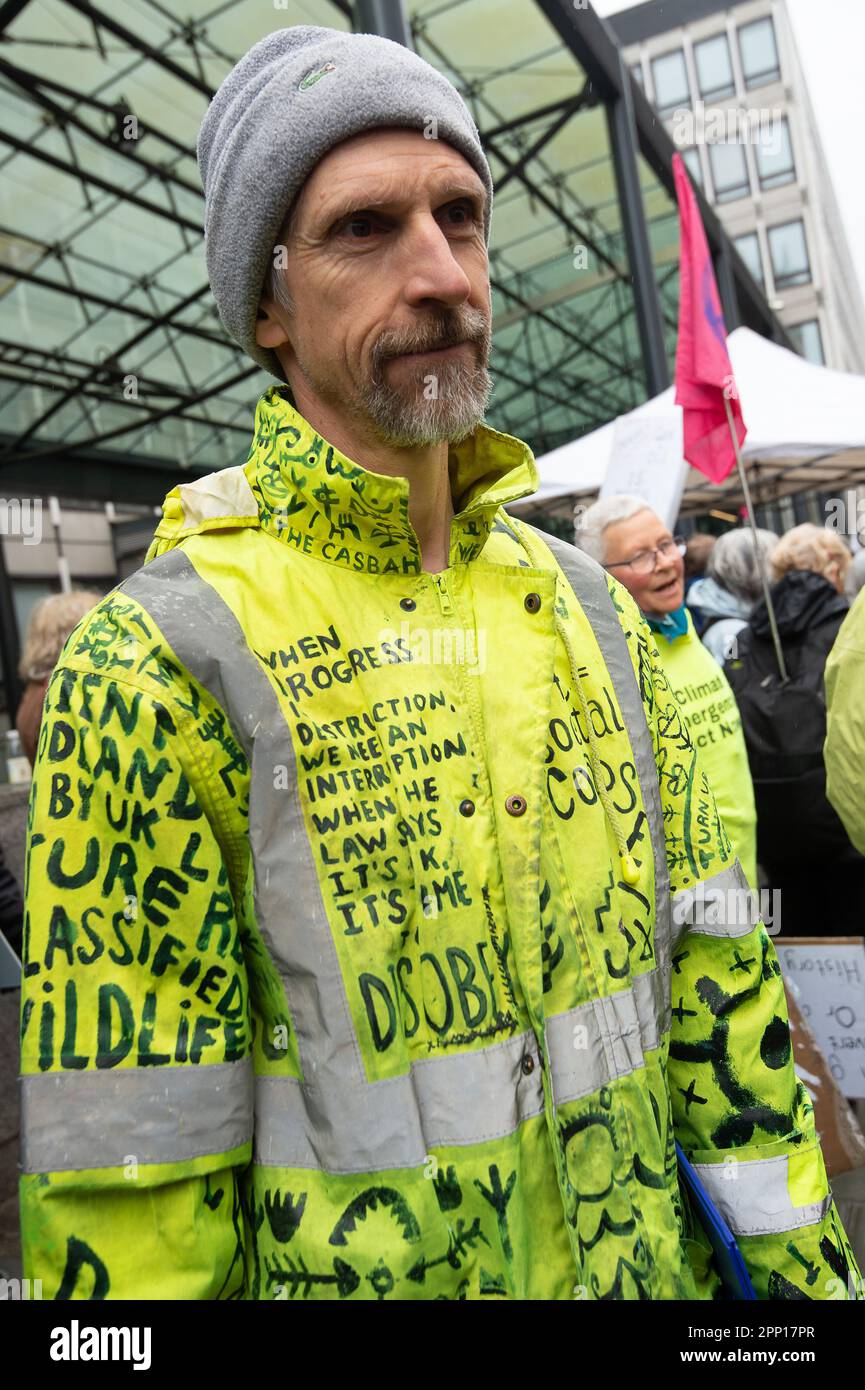 Dr Larch Maxey environmentalist and a Stop HS2 protester who was one of ...
