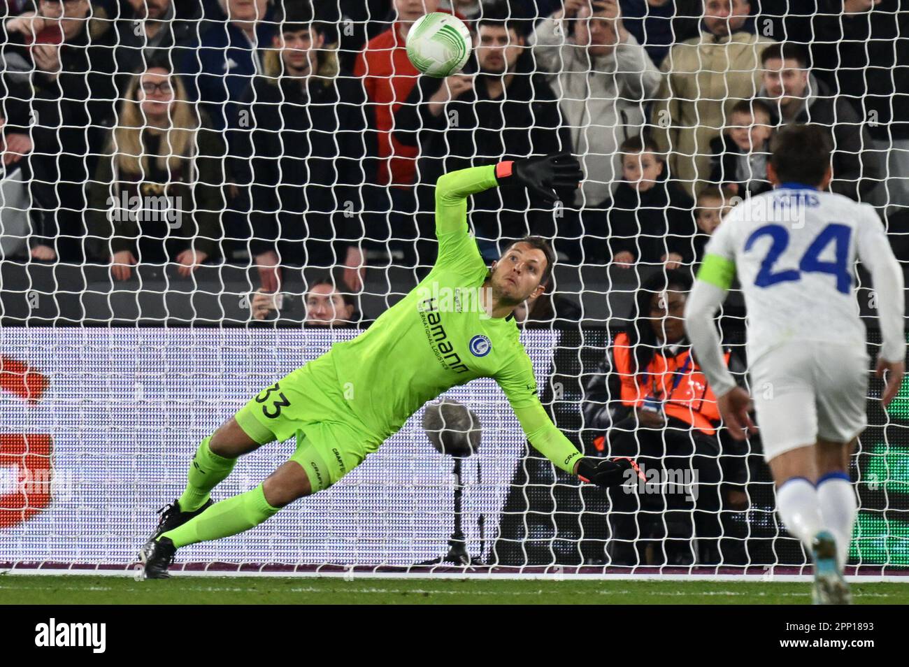 goalkeeper Davy Roef of Gent pictured during a soccer game between West ...