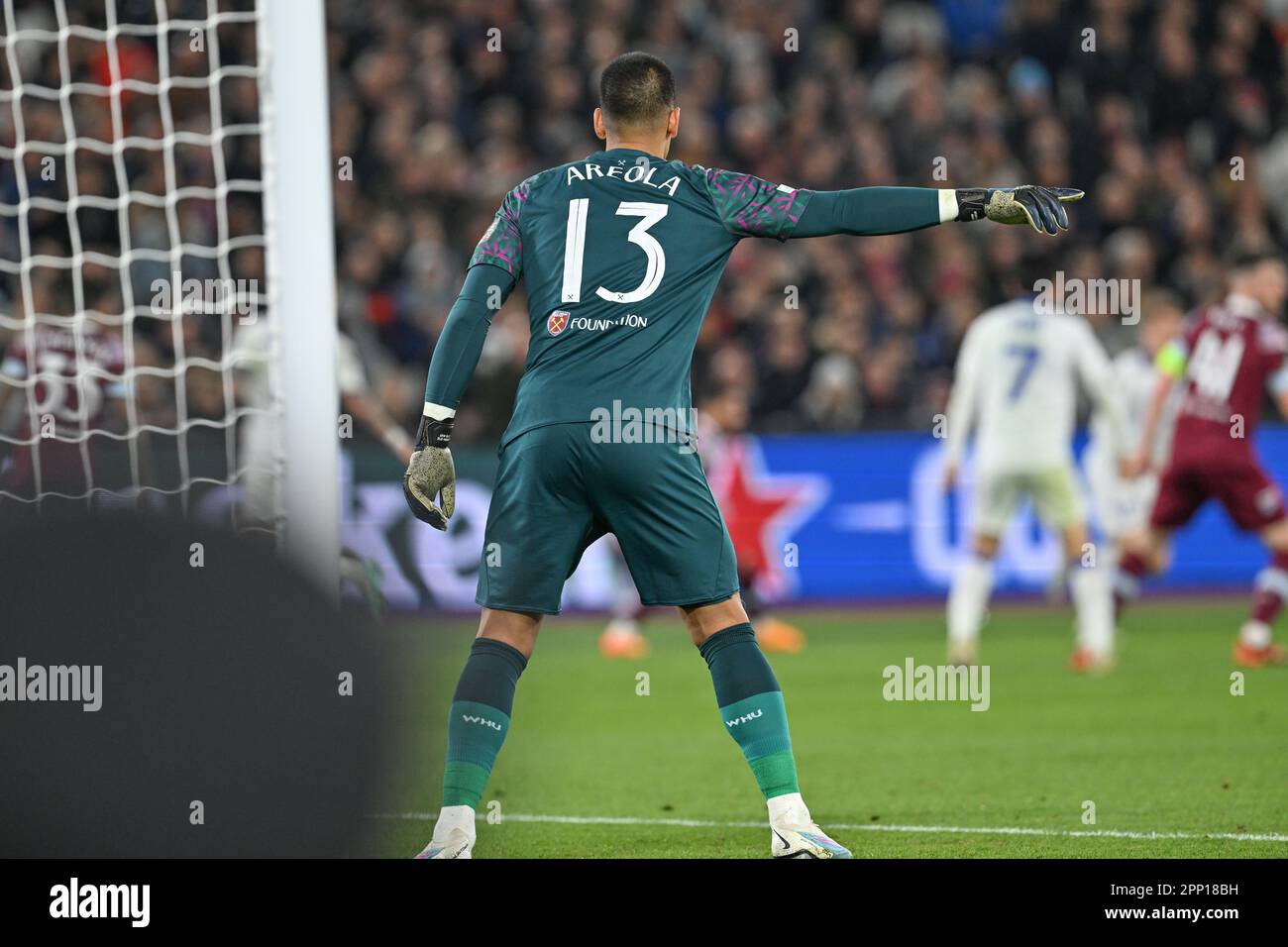 goalkeeper Alphonse Areola of West Ham pictured during a soccer game ...
