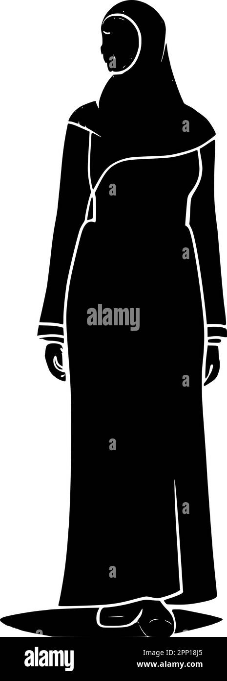 Young arabic woman stylish portrait Stock Vector Images - Alamy