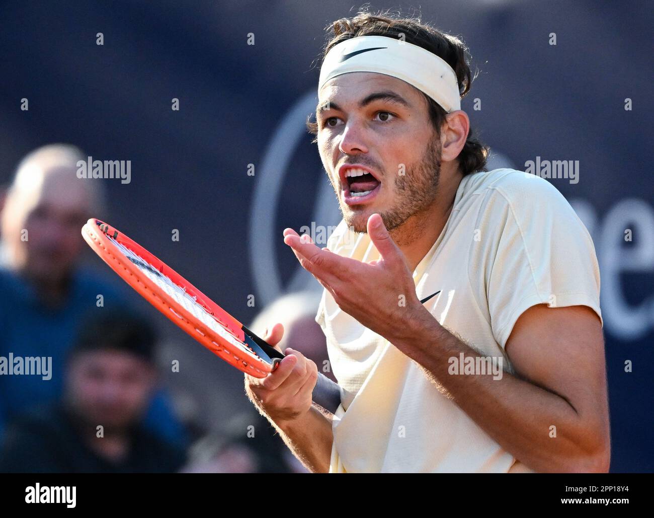 Munich, Germany. 21st Apr, 2023. Tennis: ATP Tour - Munich, Singles, Men, Quarterfinals. Thiem ...