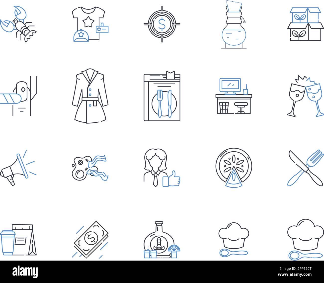 Bulk store line icons collection. Bulk, Warehouse, Value, Economical ...