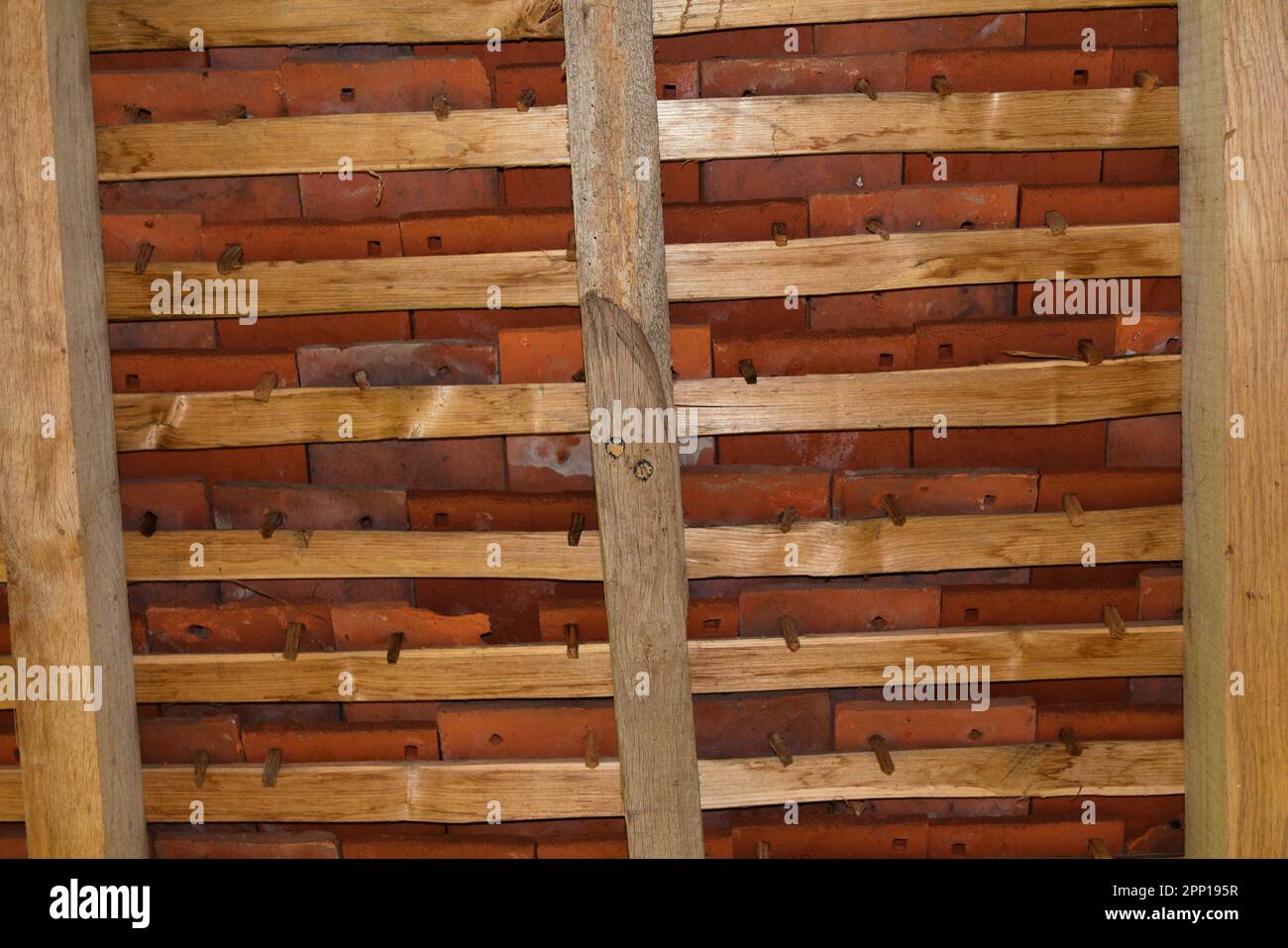 Wooden tile supporting batons hi-res stock photography and images - Alamy