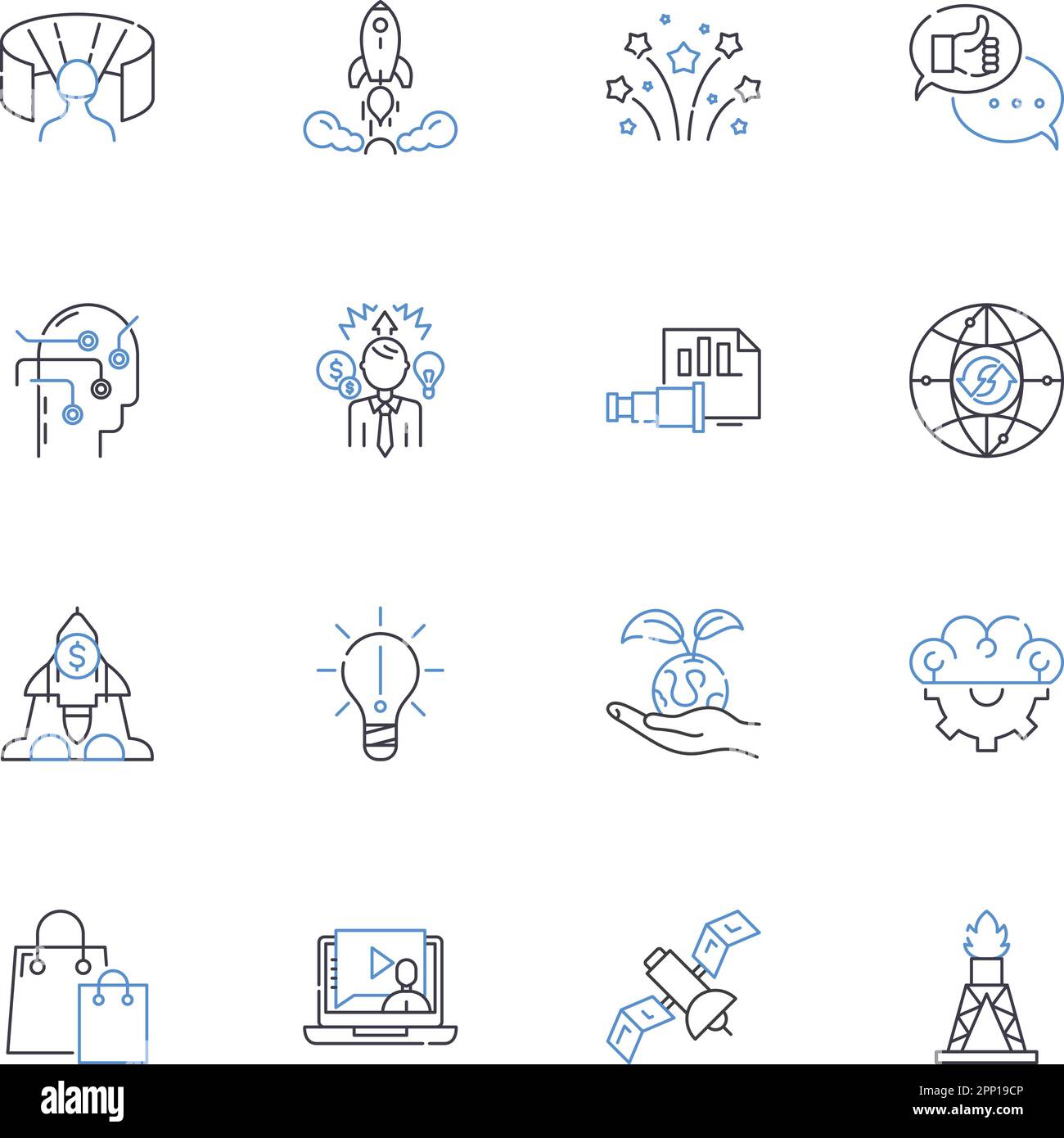 Latest Techniques line icons collection. Innovation, Advancement ... Latest Techniques line icons collection. Innovation, Advancement ...