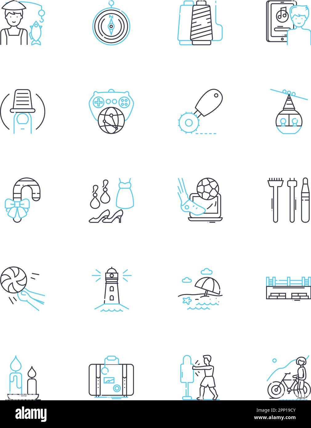 Positive affirmations linear icons set. Affirmations, Empowerment ...