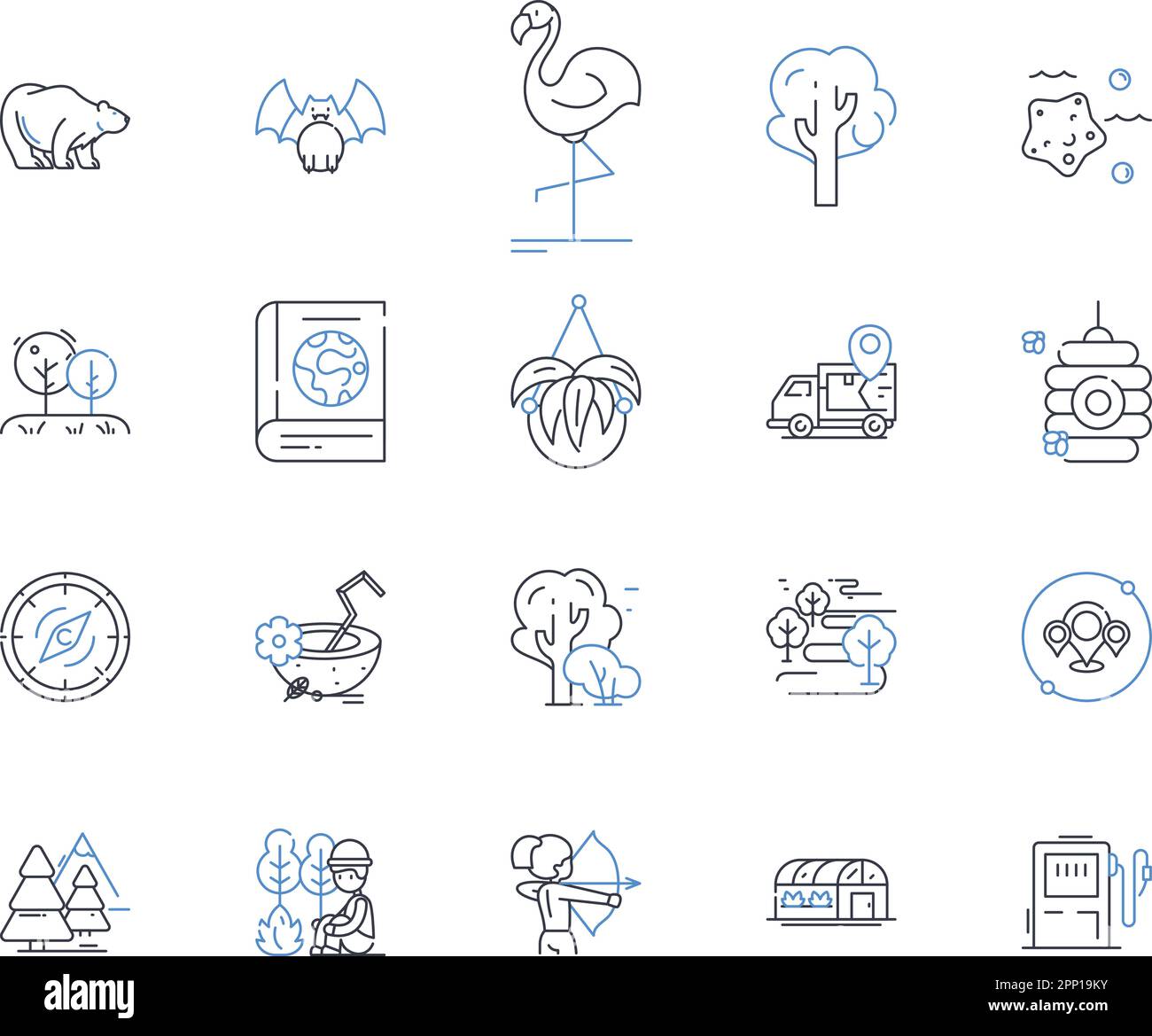 Cultural festival celebration line icons collection. Fiesta, Carnival ...