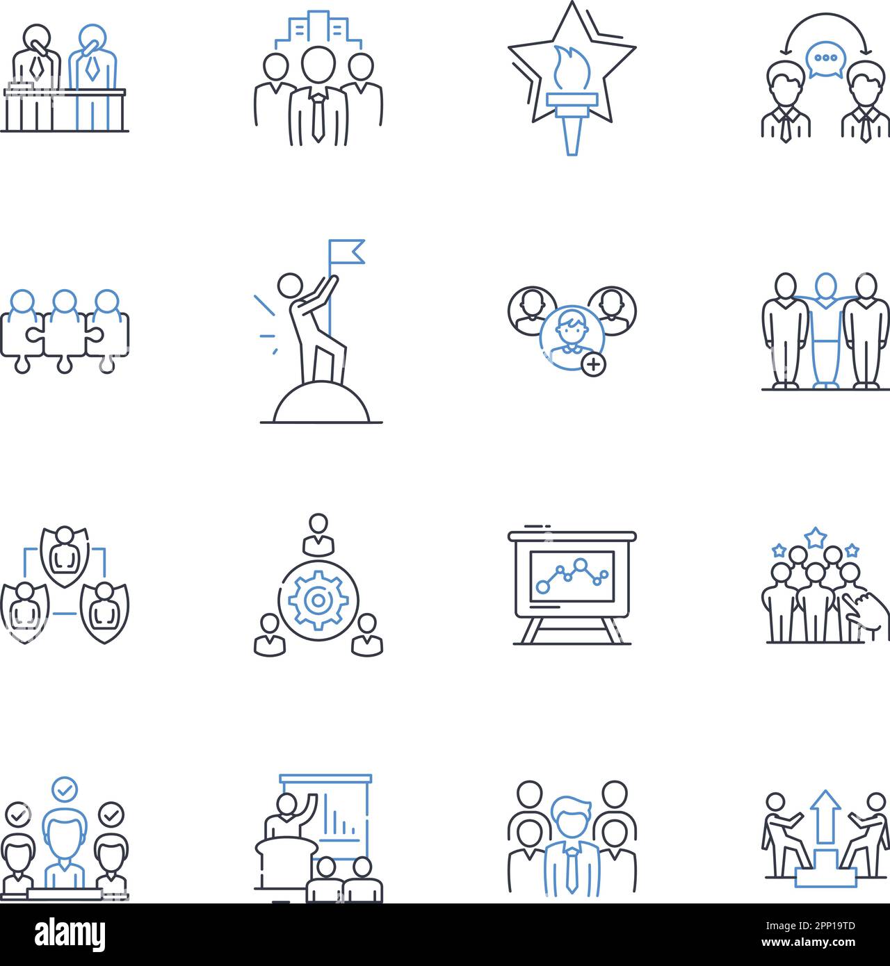 Correspondents line icons collection. eporter, Writer, Journalist ... Correspondents line icons collection. eporter, Writer, Journalist ...