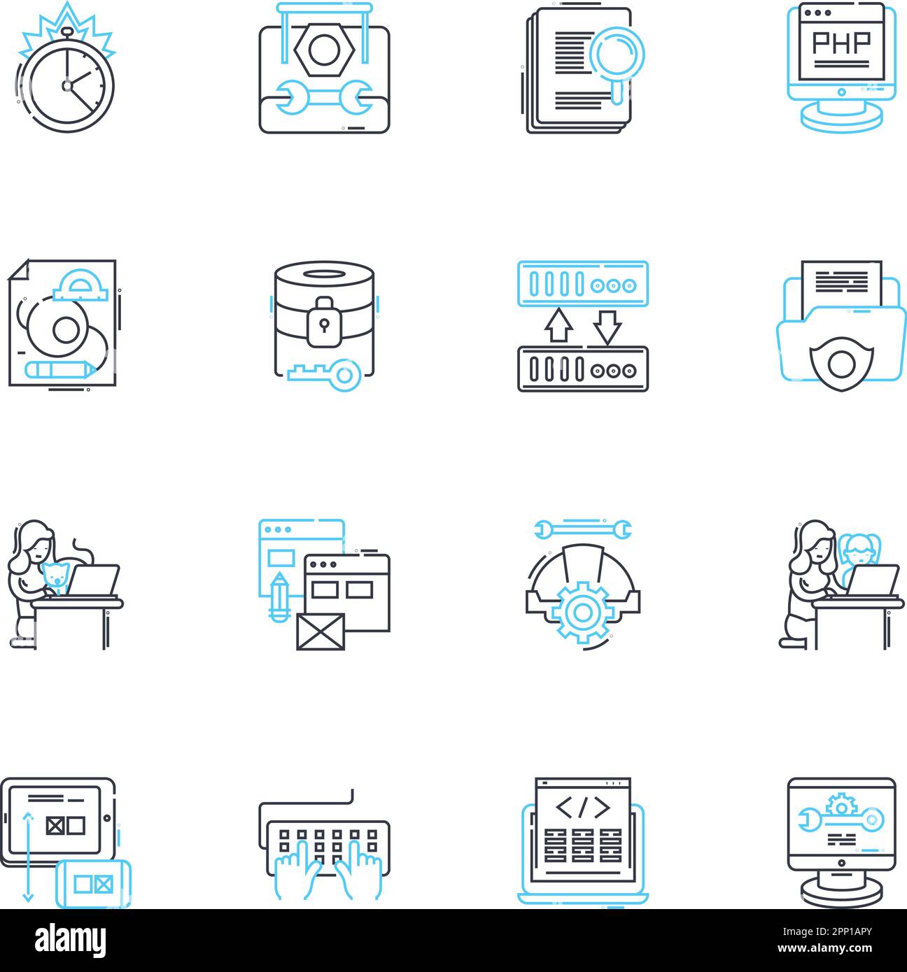Approachability linear icons set. Friendly, Welcoming, Inviting ...