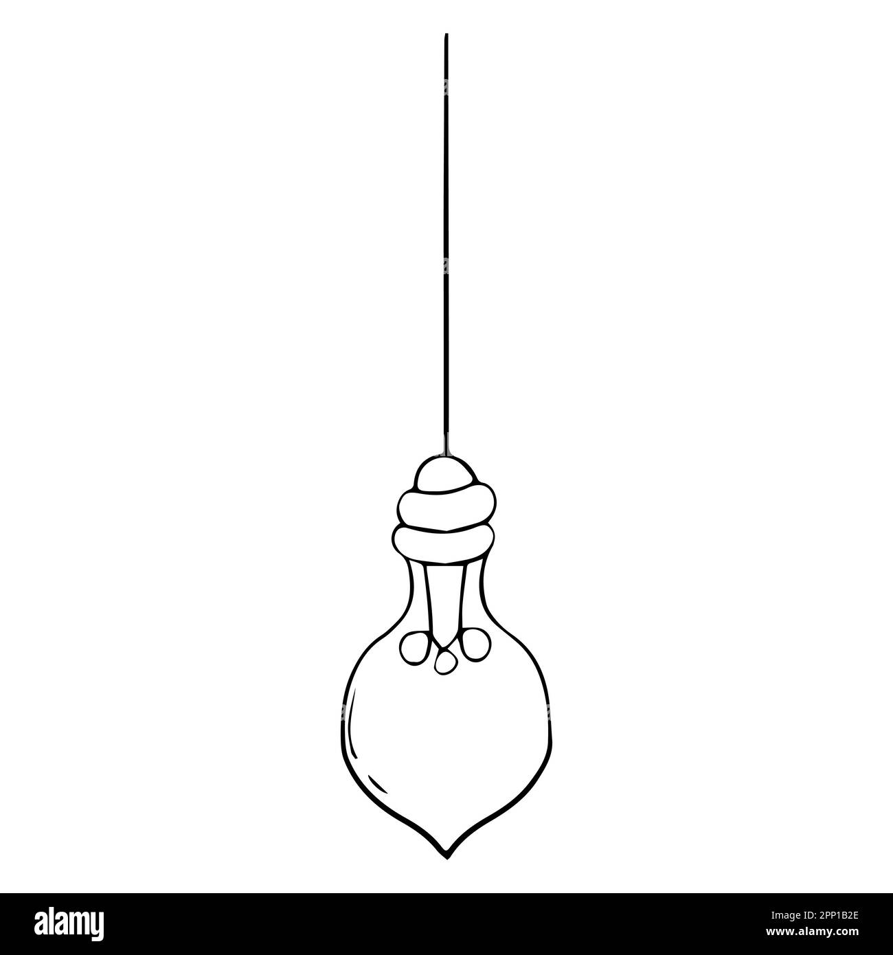 Bulb lamp doodle cartoon comic electricity isolated on white background ...