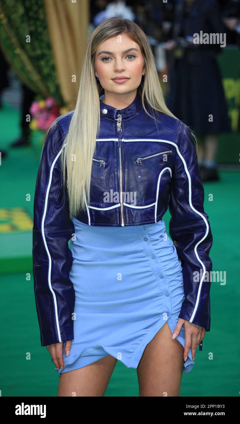 London, UK. Ellie Spence at the Polite Society film screening. Curzon ...