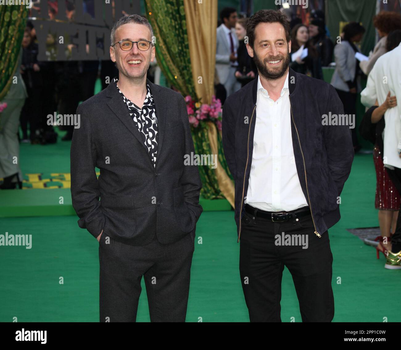 London, UK. John Pocock and Olivier Kaempfer at the Polite Society film ...