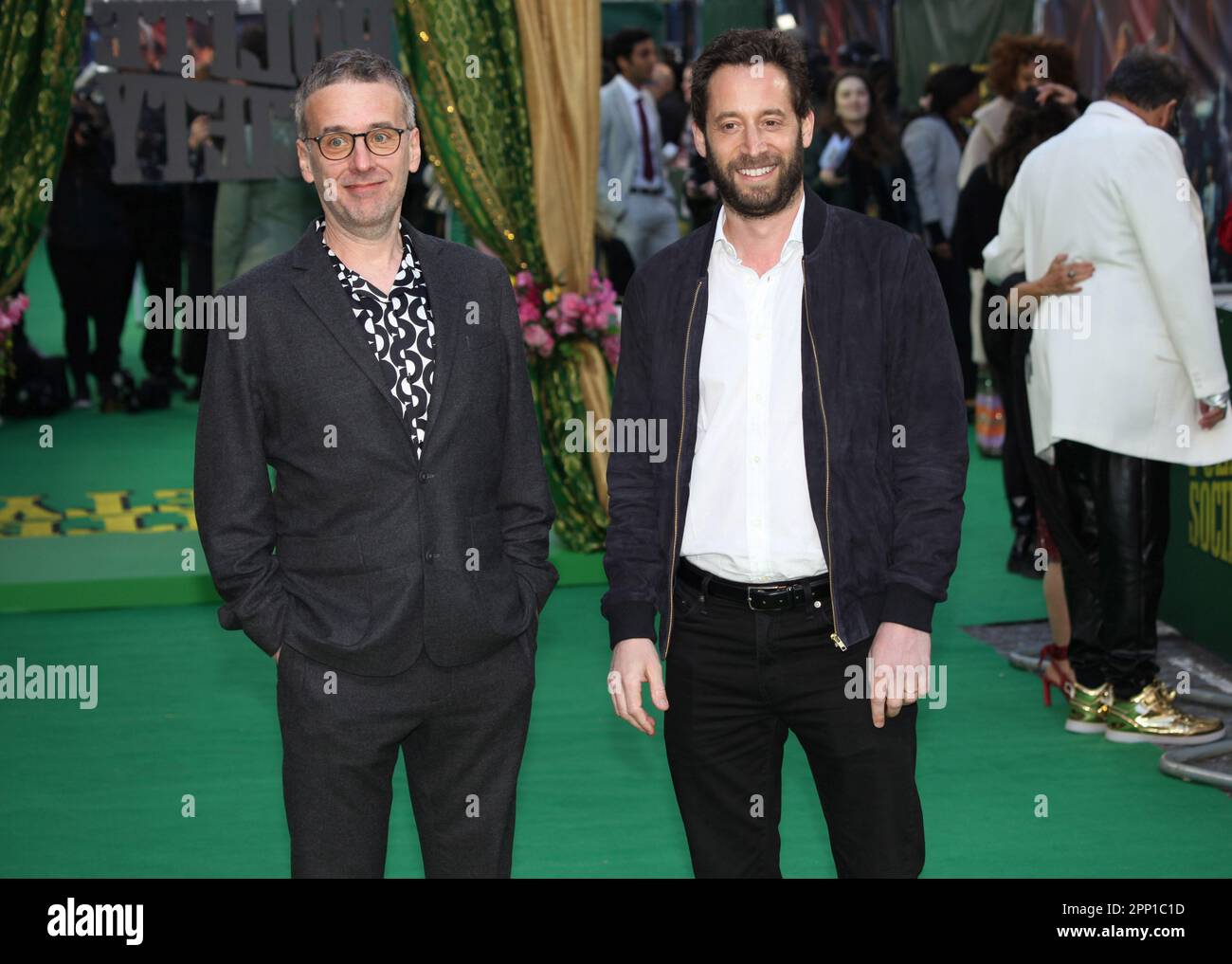 London, UK. John Pocock and Olivier Kaempfer at the Polite Society film ...