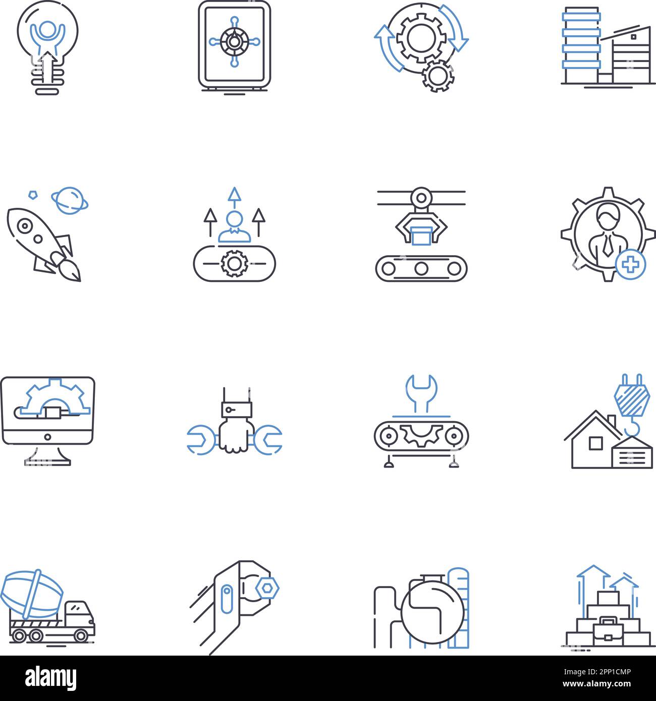 Construction line icons collection. Building, Demolition, Excavation ...