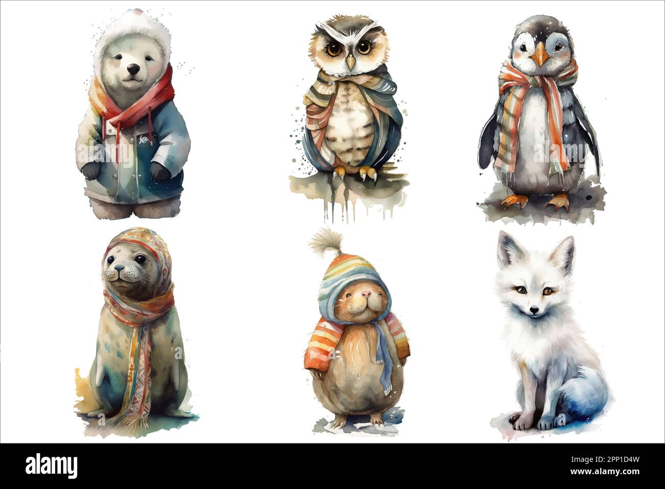 Clipart arctic fox hi-res stock photography and images - Alamy