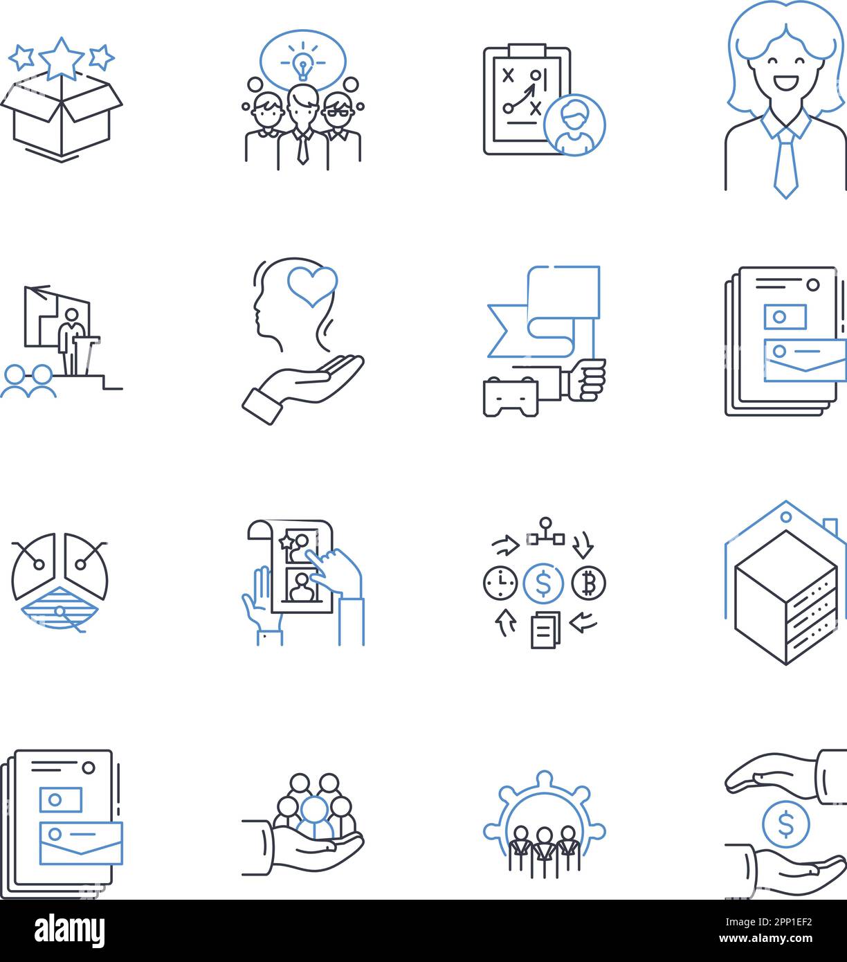 Sales revenue line icons collection. Profit, Income, Earnings, Turnover ...
