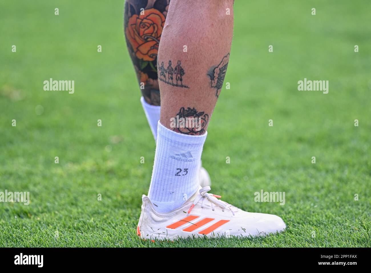 Artemio Franchi stadium, Florence, Italy, April 20, 2023, Tattoos ...