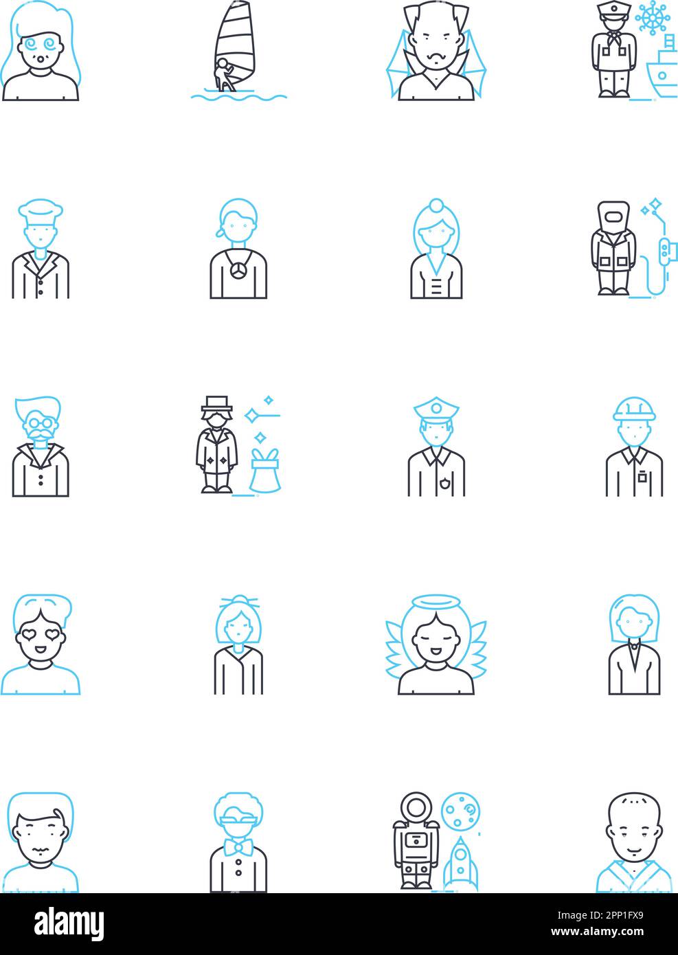 Cultural identity linear icons set. Heritage, Diversity, Tradition, Belonging, Nationality ...