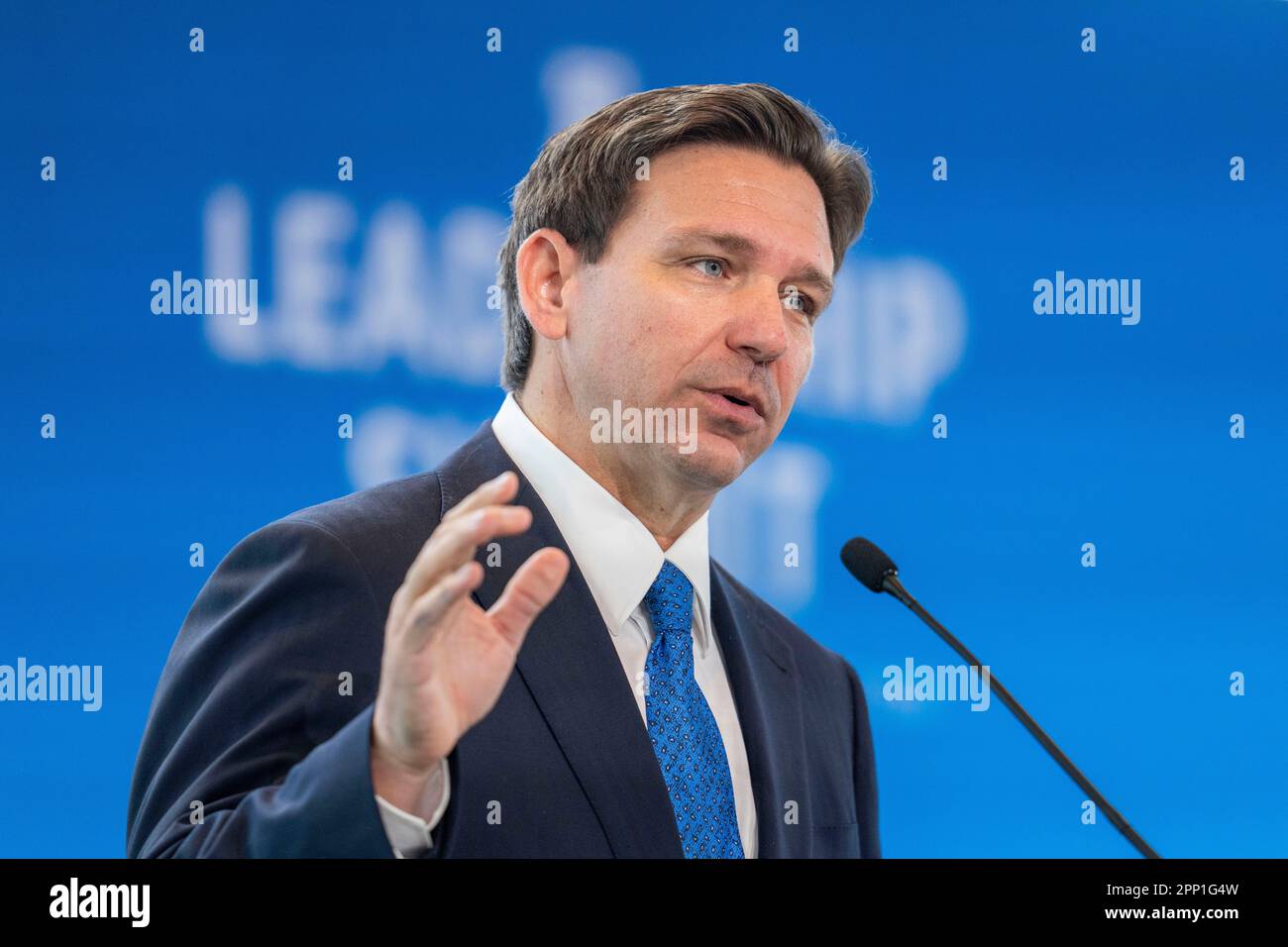 Florida Gov. Ron DeSantis speaks at the Heritage Foundation 50th ...