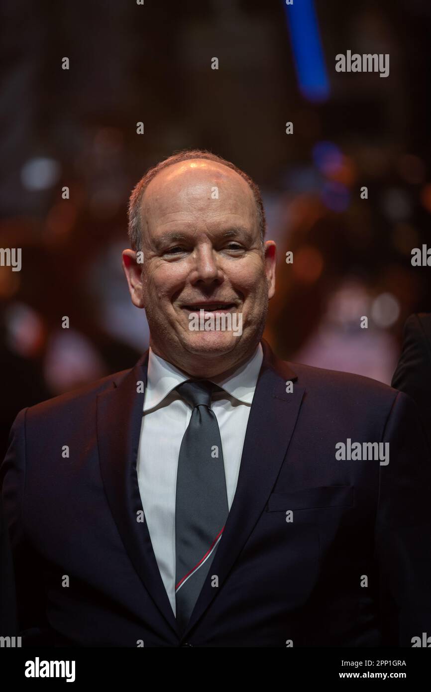 Prince Albert II de Monaco seen during the Rugby Club Toulonnais (RCT ...