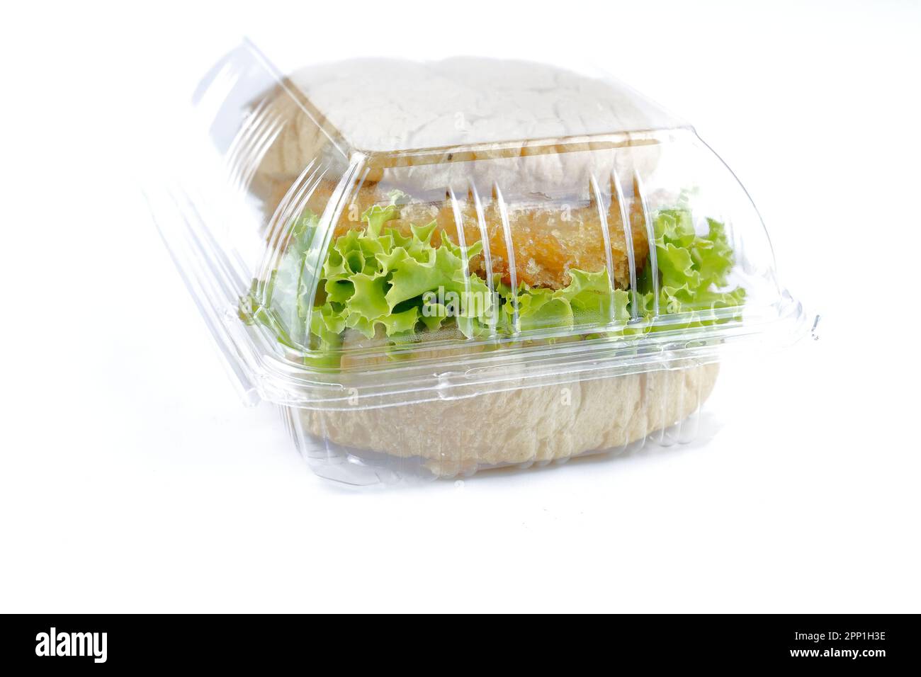 Cheap fried chicken hamburger photo set Quick street food to reduce ...