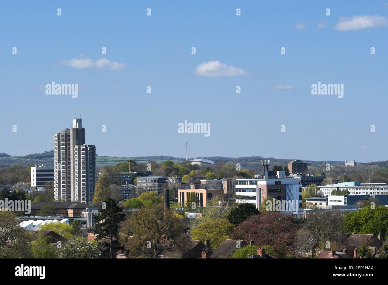 ariel view looking towards loughborough university Stock Photo - Alamy