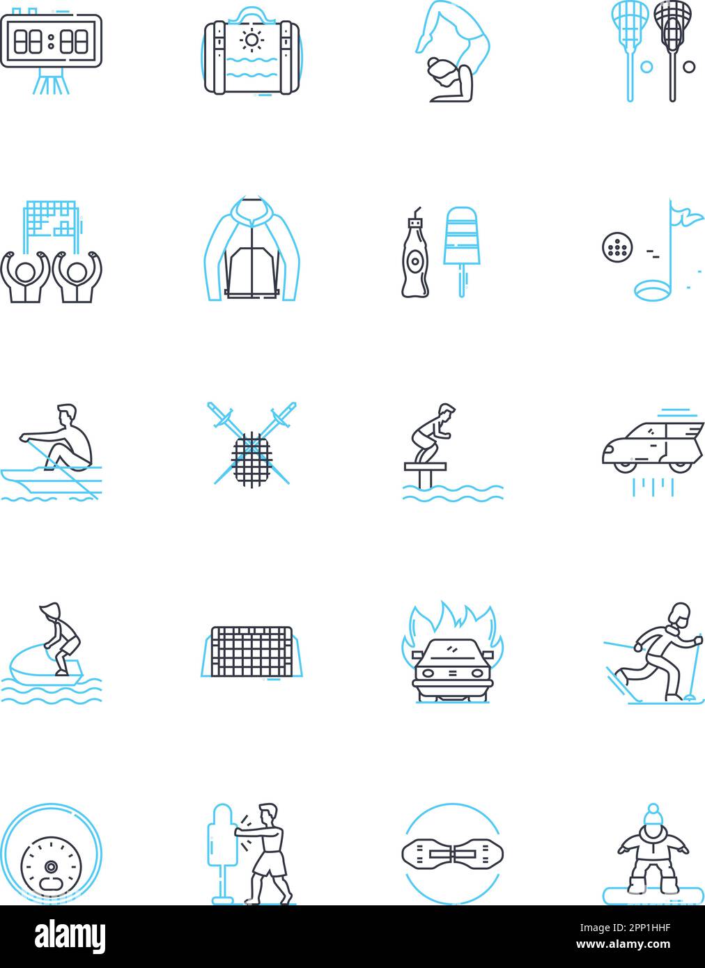 Fantastical voyages linear icons set. Adventure, Magic, Enchantment ...