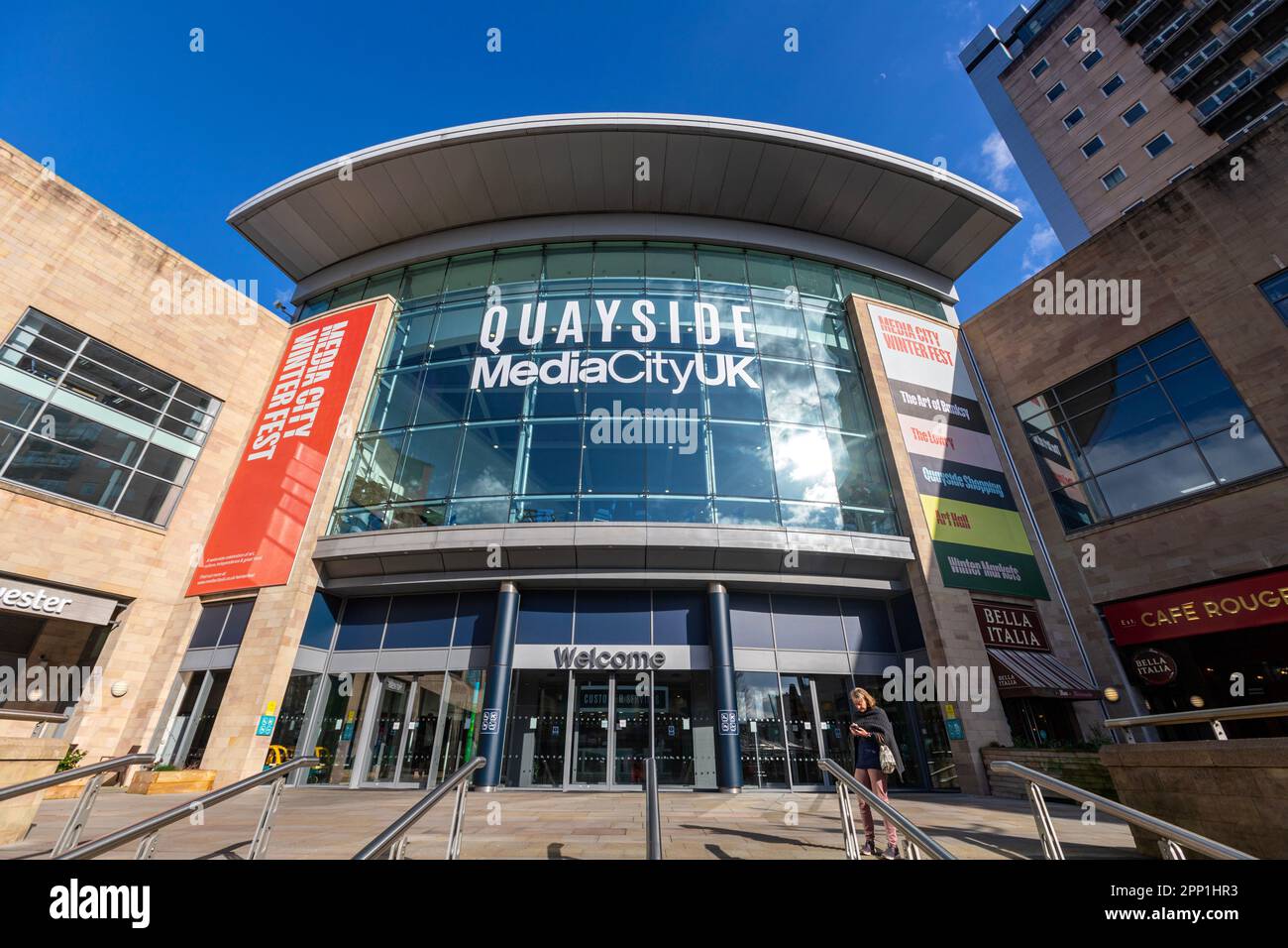 Quayside MediaCityUK, MediaCityUK, Salford Quays, Manchester Ship Canal ...