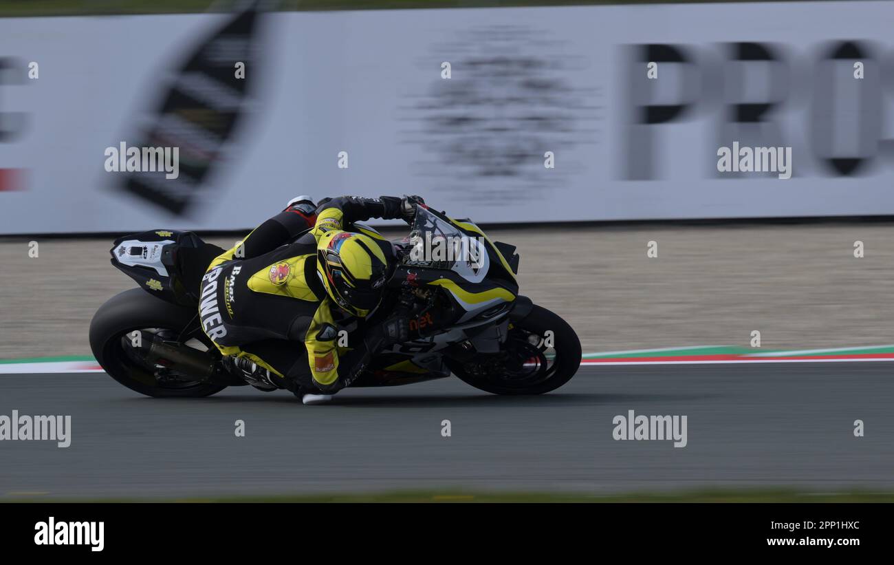 Assen, Netherlands. 21st Apr, 2023. N°16 Gabriele Ruiu ITA BMW M 1000 ...