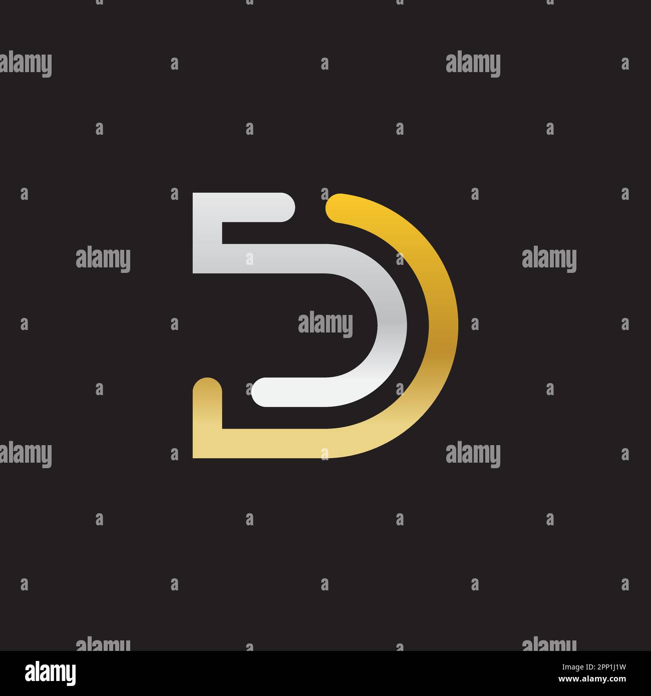 Alphabet letters monogram logo DS,SD,S and D, elegant and Professional ...