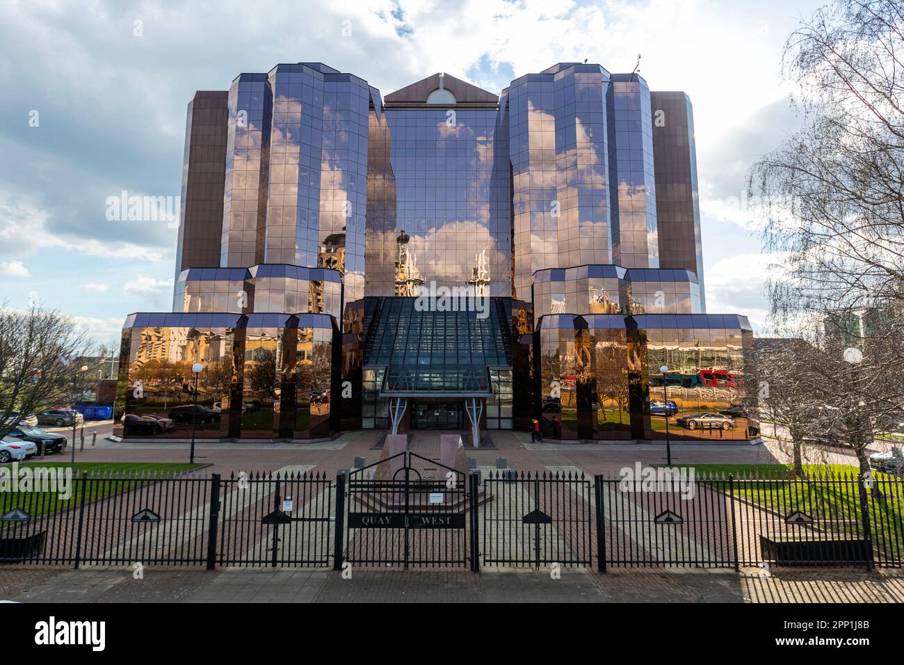 QUAY WEST, business centre, MediaCityUK, Salford Quays, Manchester Ship ...