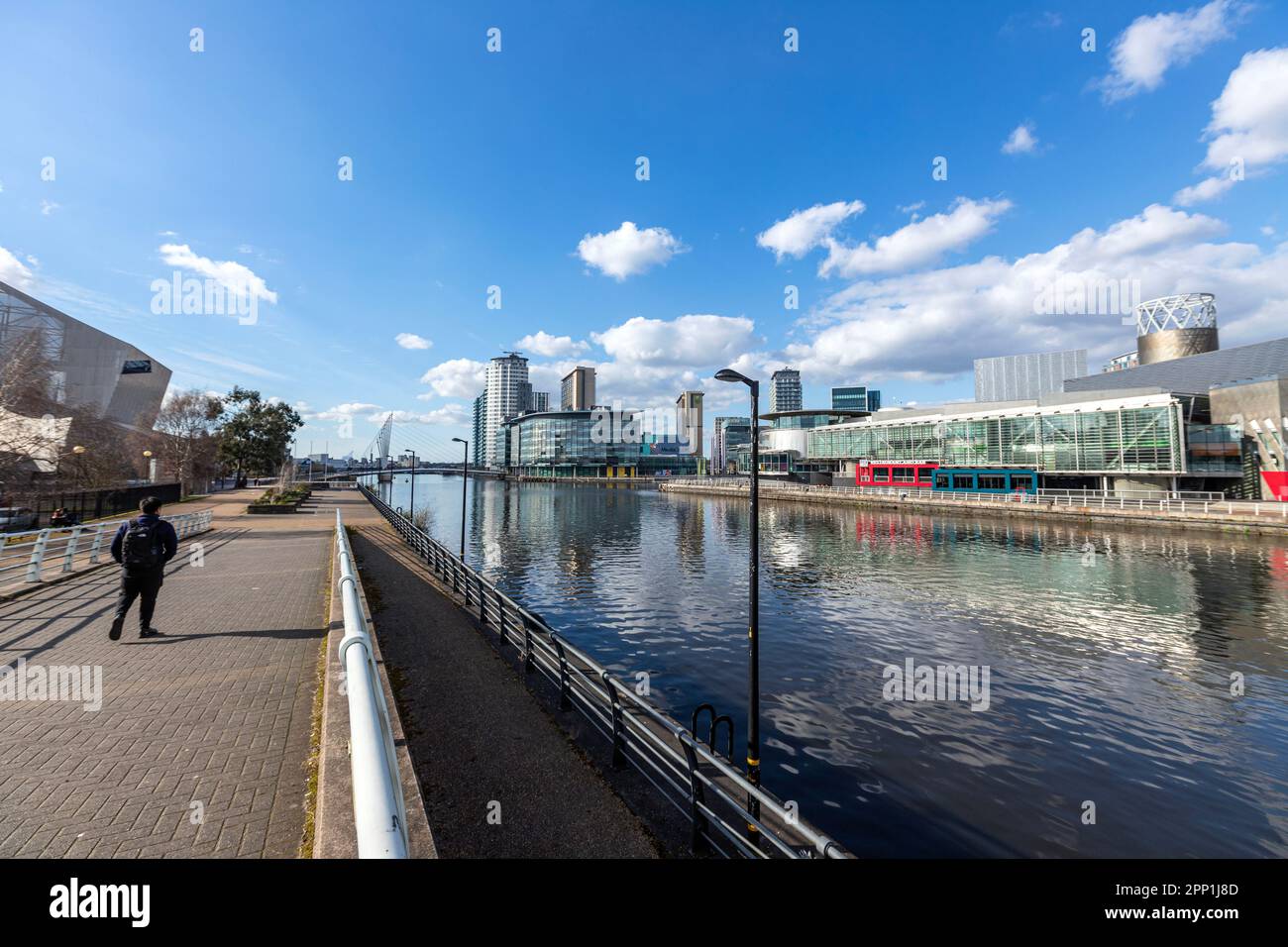 MediaCityUK, Salford Quays, Manchester Ship Canal , England, UK Stock ...